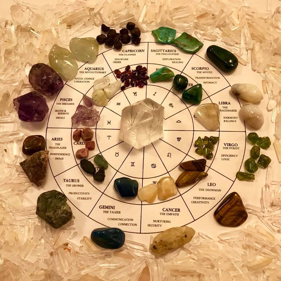 The stones and crystals of the Zodiac signs - Tarot Destiny